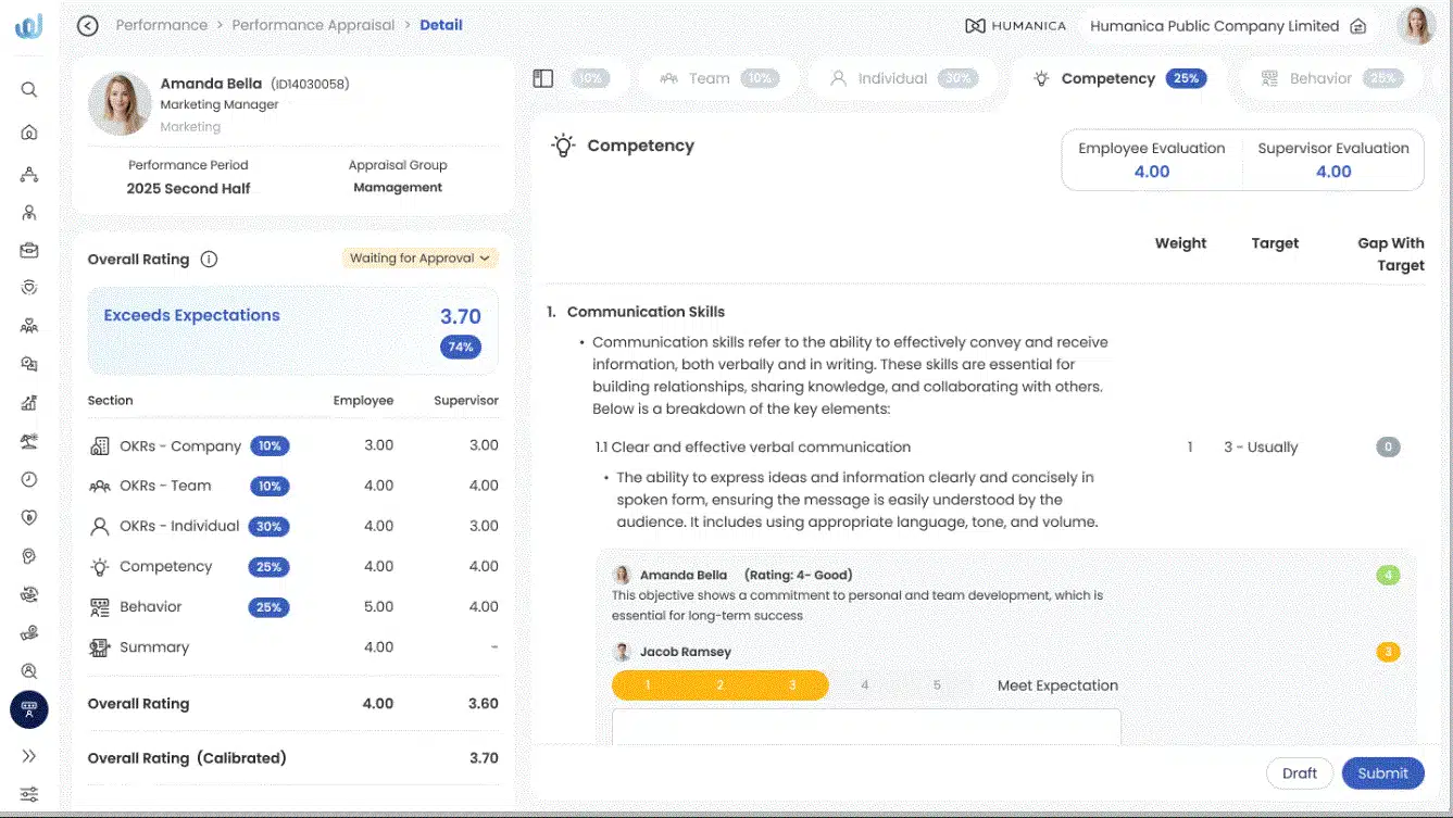 Workplaze Talent Management Software | Humanica